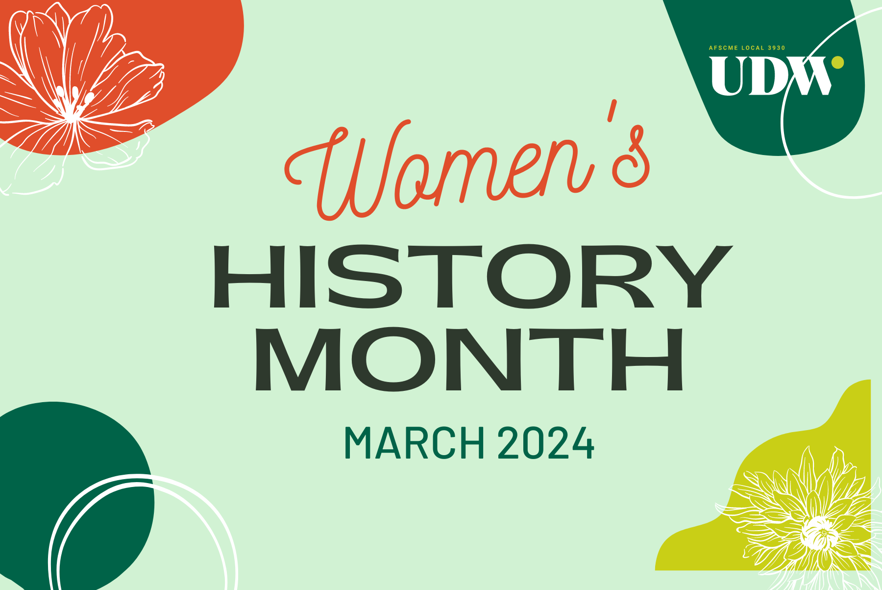 Women's History Month 2024 - UDW